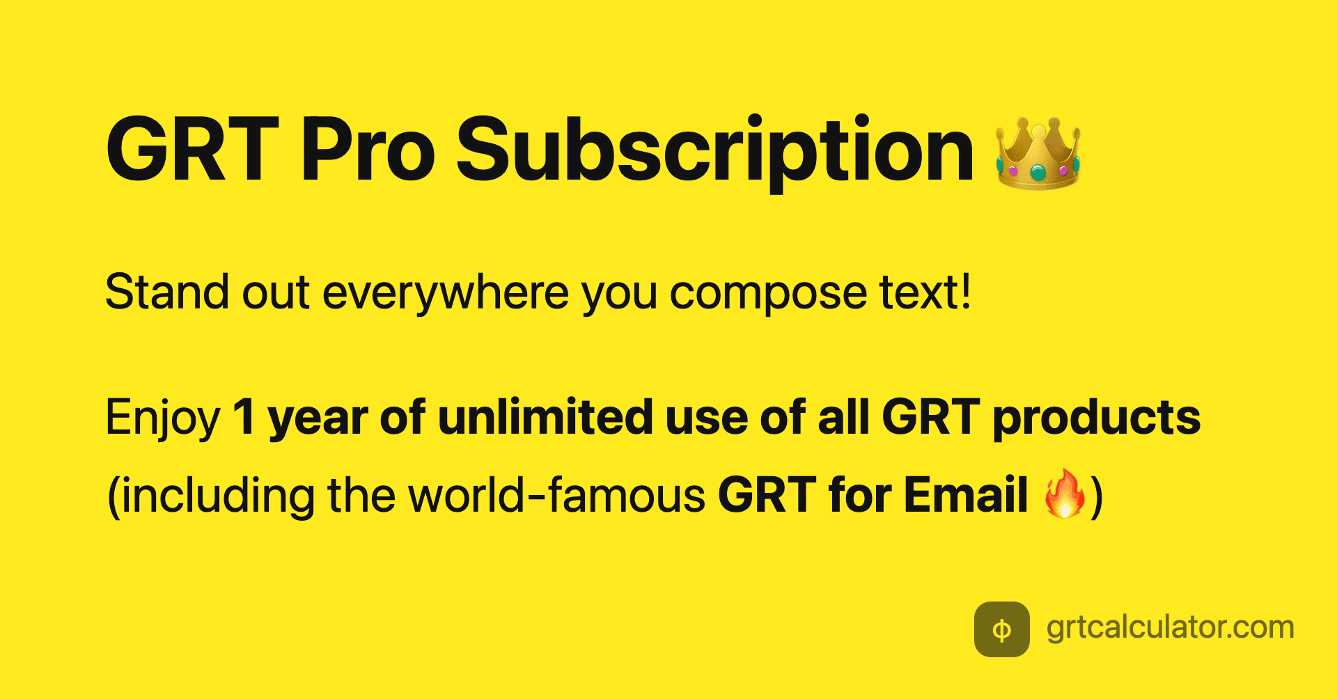 Purchase a GRT Pro Subscription
